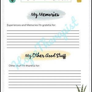 Therapy Worksheets, Gratitude Practice, Counseling Worksheet, Download ...