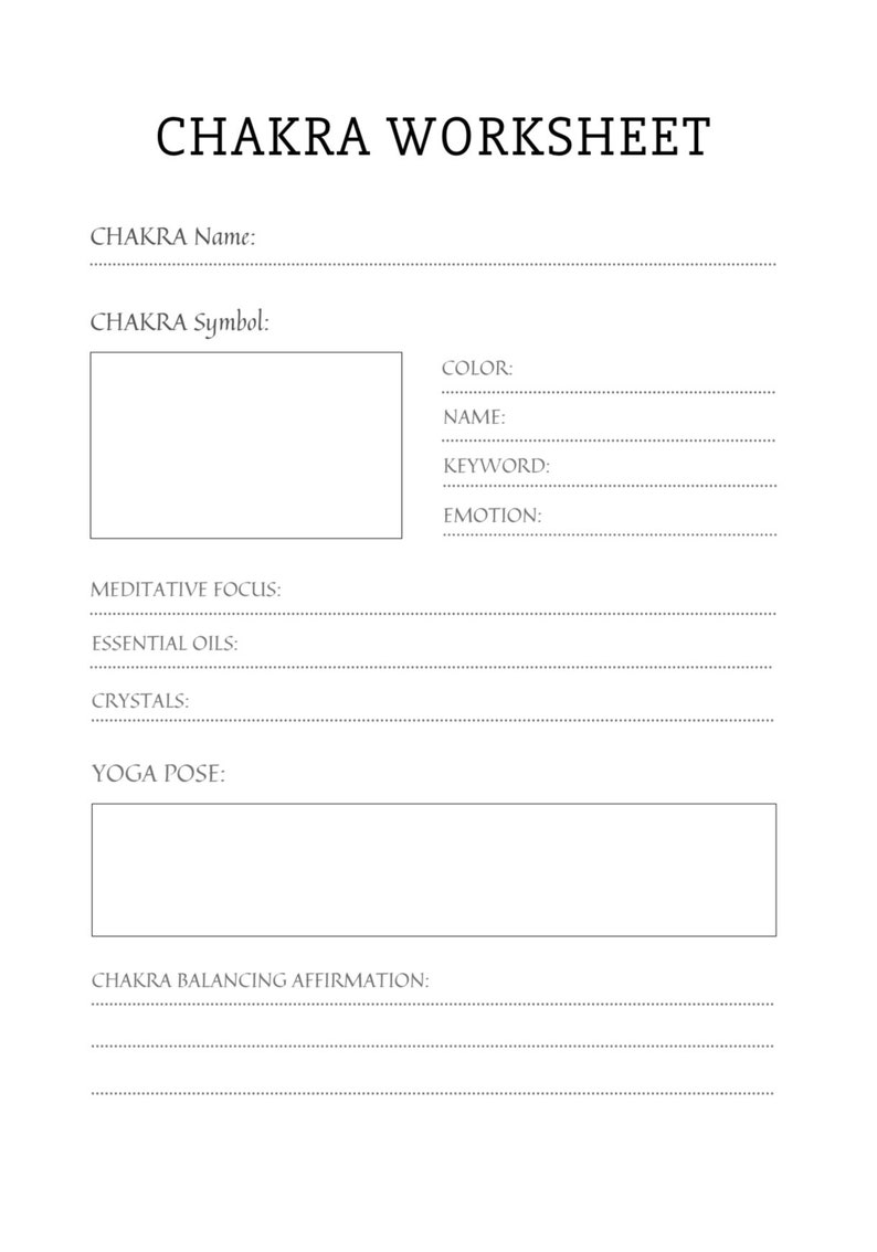 Chakra Journal - Etsy