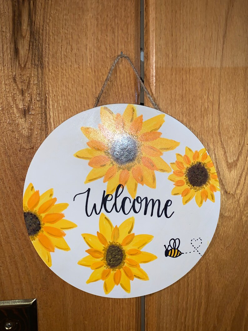 Door Hanger Welcome Sign - Etsy