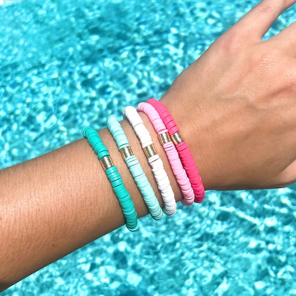 Clay Bead Bracelets Soco - Etsy