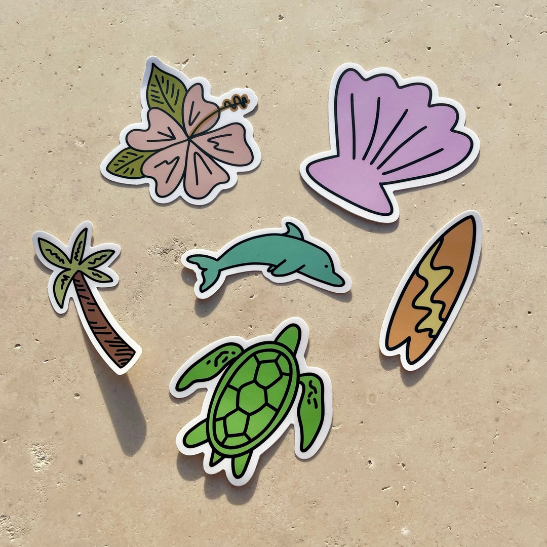 Beach Stickers - Etsy