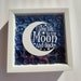 Floral Shadow Box Love You to the Moon and Back Paper - Etsy