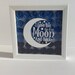 Floral Shadow Box Love You to the Moon and Back Paper - Etsy