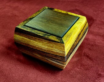 Zebrawood and Maple Trinkets/keepsake Box - Etsy
