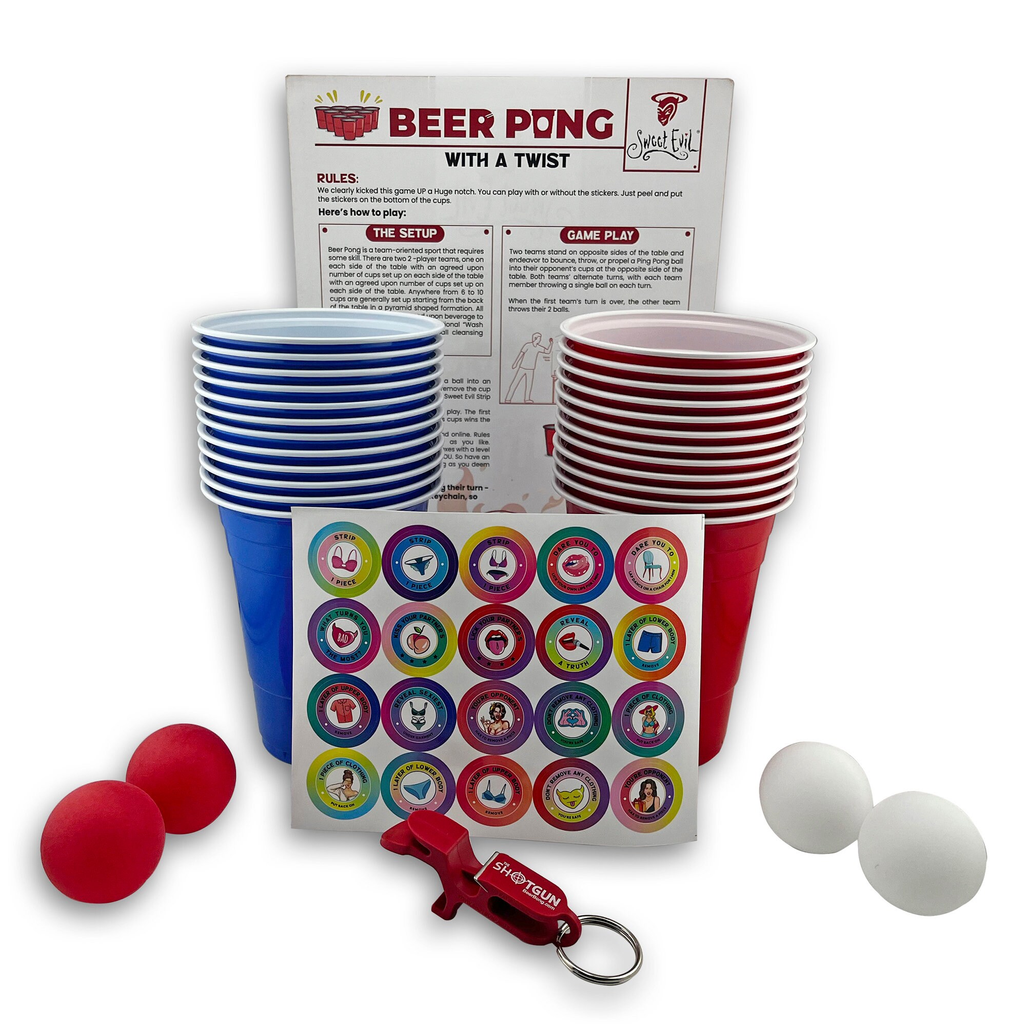 Beer Pong Pack – Sexy Twist Strip Pong Game With Mat - Etsy
