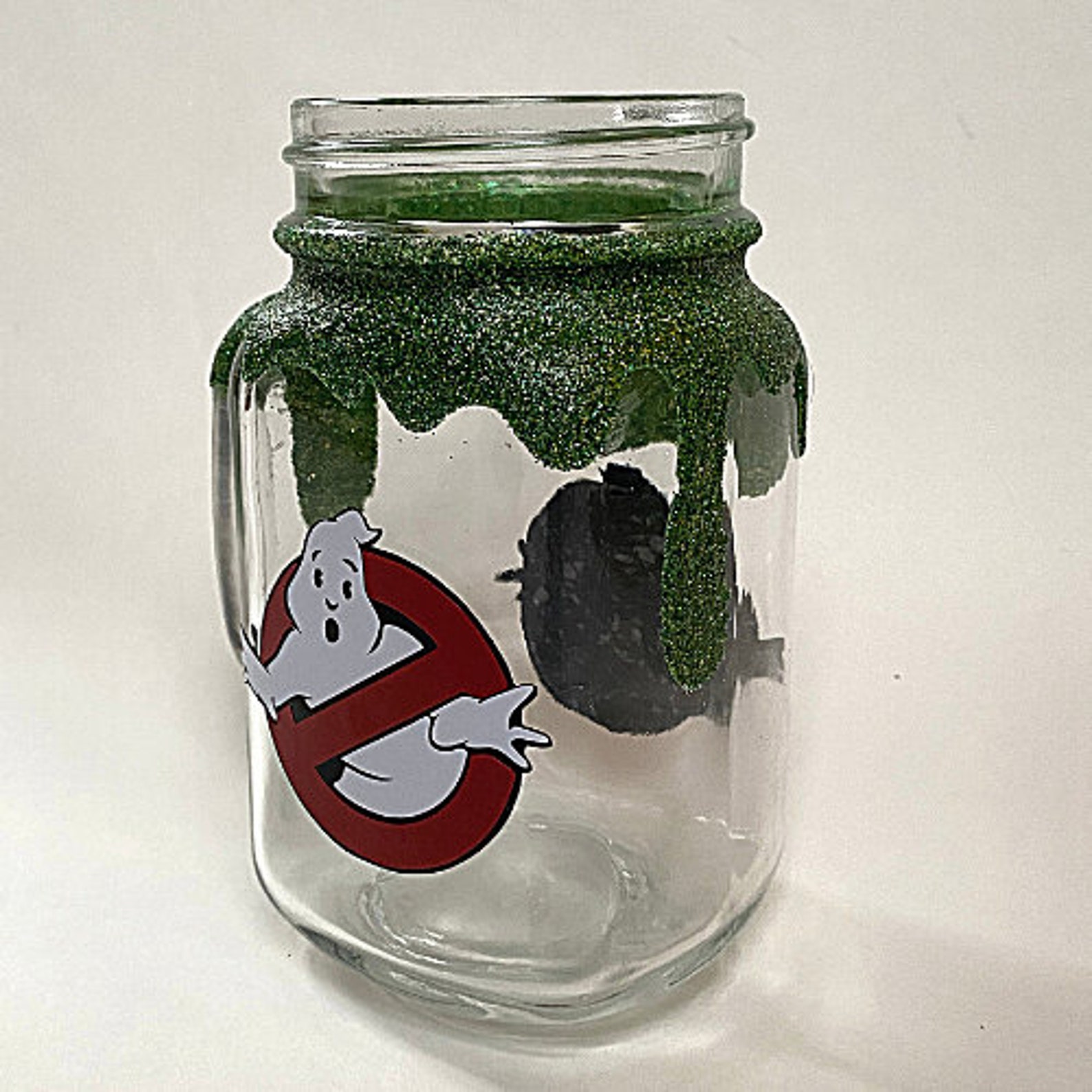 Slime Time Glitter Drip Cup With Ghostbusters Symbol | Etsy
