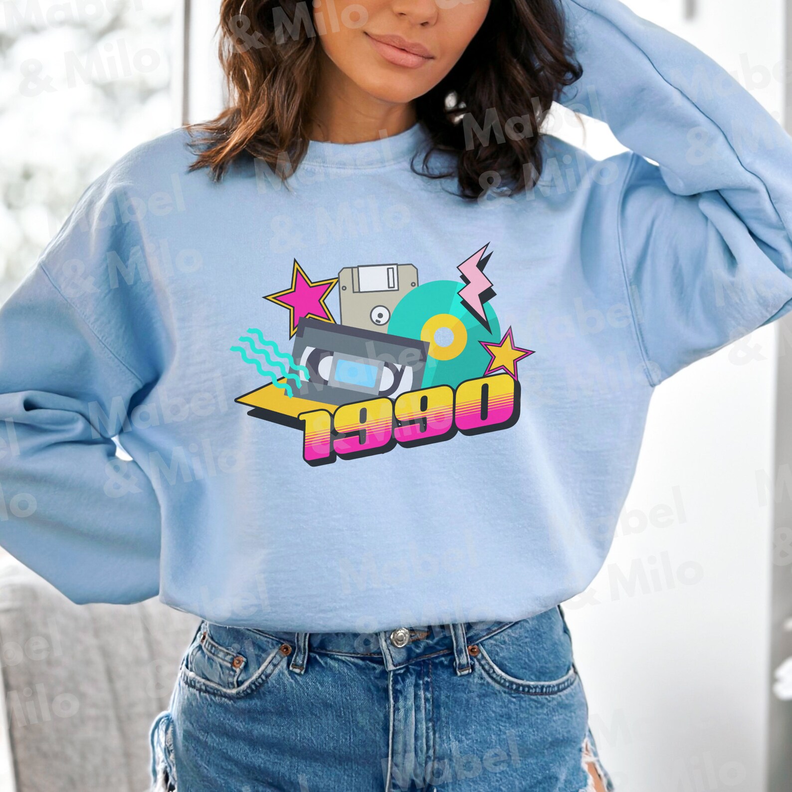 Vintage 1990s Sweatshirt, Retro 90s Graphic Pullover, Nostalgic 1990s ...
