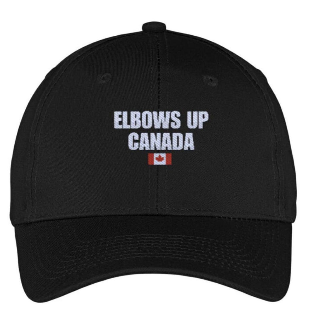 Elbows up Canada Baseball Hat, Canadian Pride Cap, Canadian Politics ...