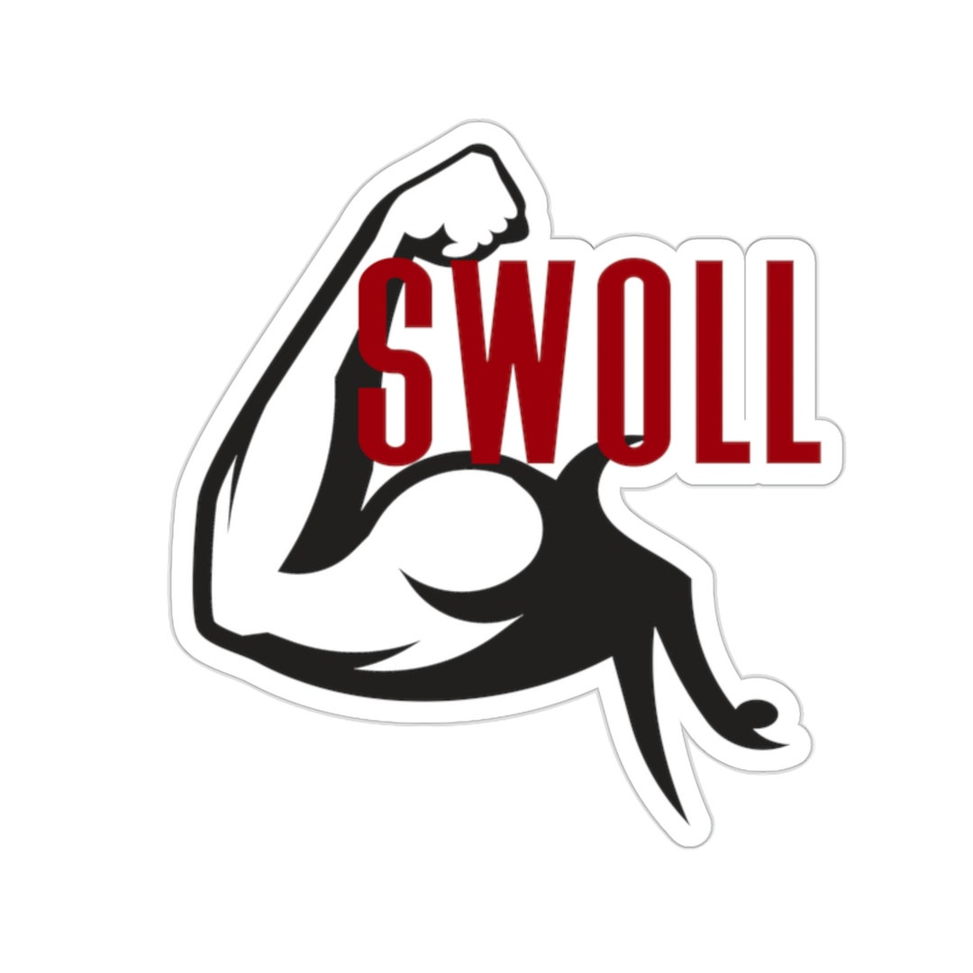 Indoor Outdoor Sticker/bodybuilder Sticker/workout Sticker/swoll Buffed ...
