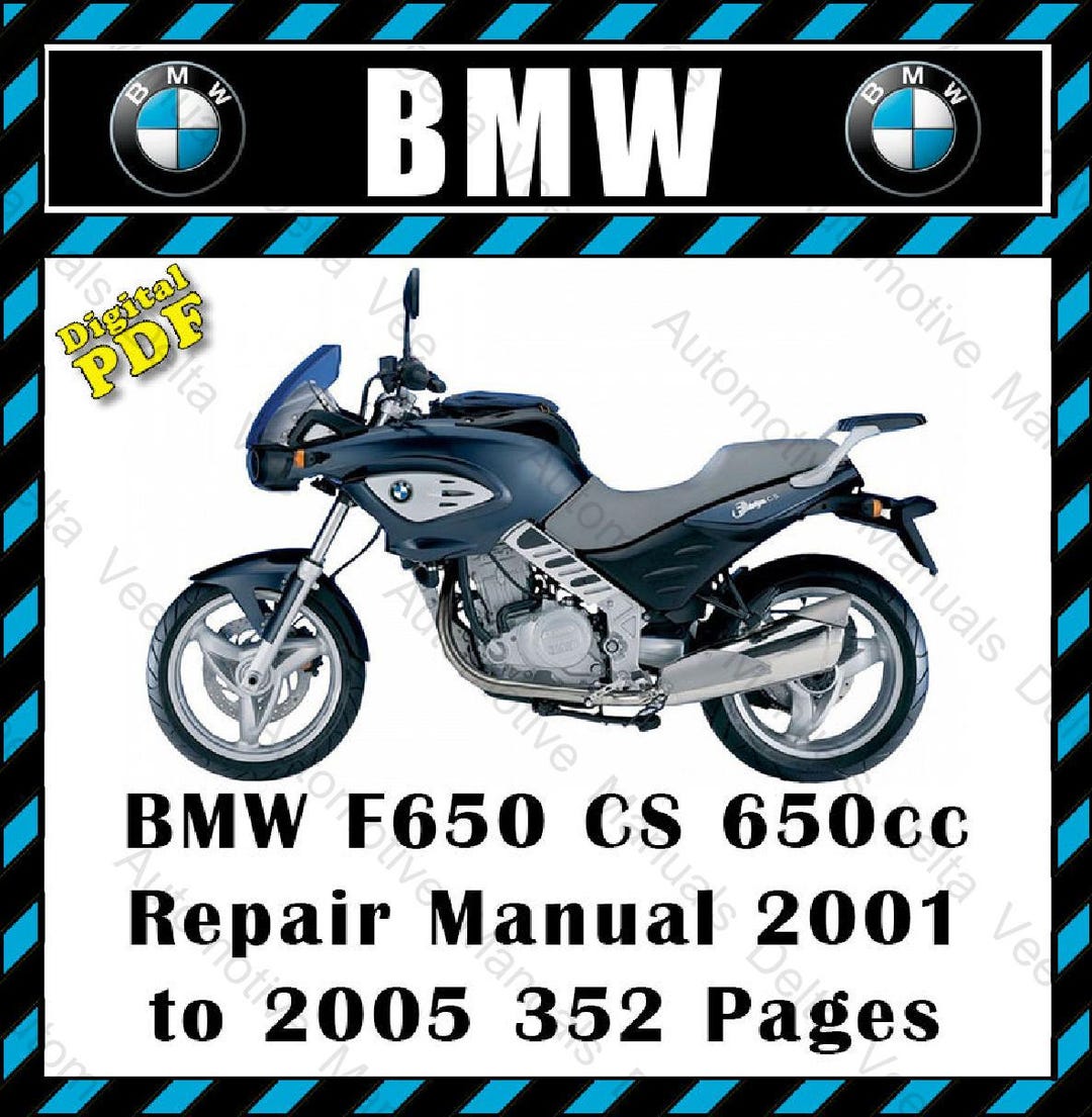 BMW F650CS - Eng PDF FILE - Etsy