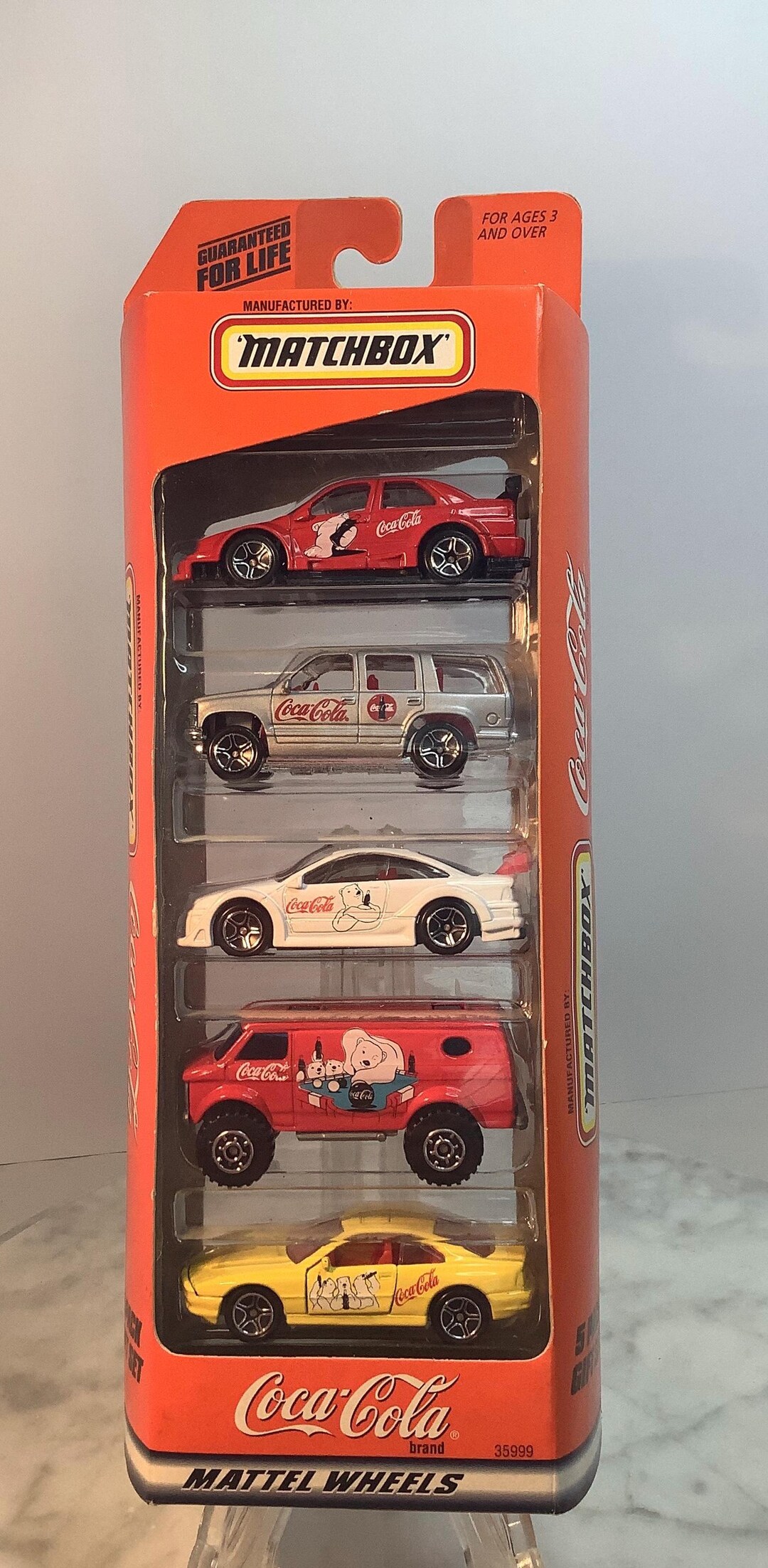 Vintage 1998 Matchbox Coca-cola 5-pack Die Cast Vehicles, Matchbox Cars ...