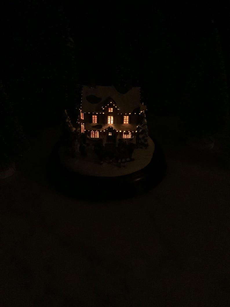 Thomas Kinkade "victorian Lights: Christmas Eve" Hawthorne Village ...