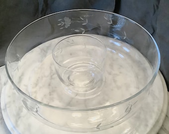 Princess House Crystal Punch Bowl and 10 Glasses With Heritage - Etsy