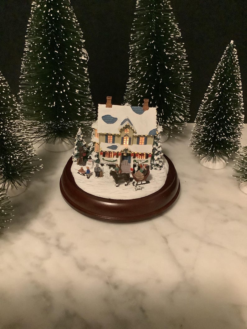 Thomas Kinkade "victorian Lights: Christmas Eve" Hawthorne Village ...