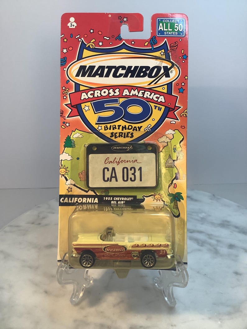 Matchbox 1955 Chevy Bel Air Diecast, Across America Series, NIB - Etsy