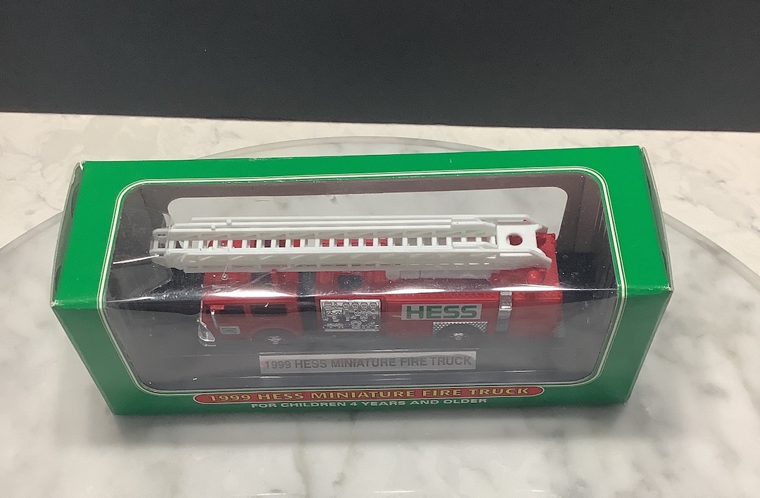 Hess Vintage Miniature Fire Truck ~ Collectible Toy Truck ~ Collectible ...