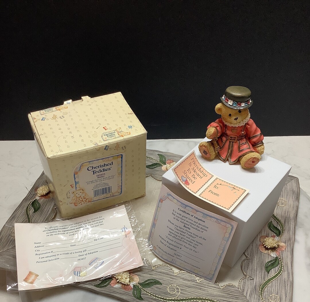 Cherished Teddies Bertie #163457, Collectible Bears “friends Forever ...