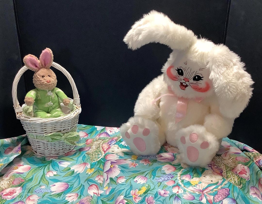 Annalee Easter Bunny, Easter Decor, Plush Easter Bunny, Vintage Decor ...