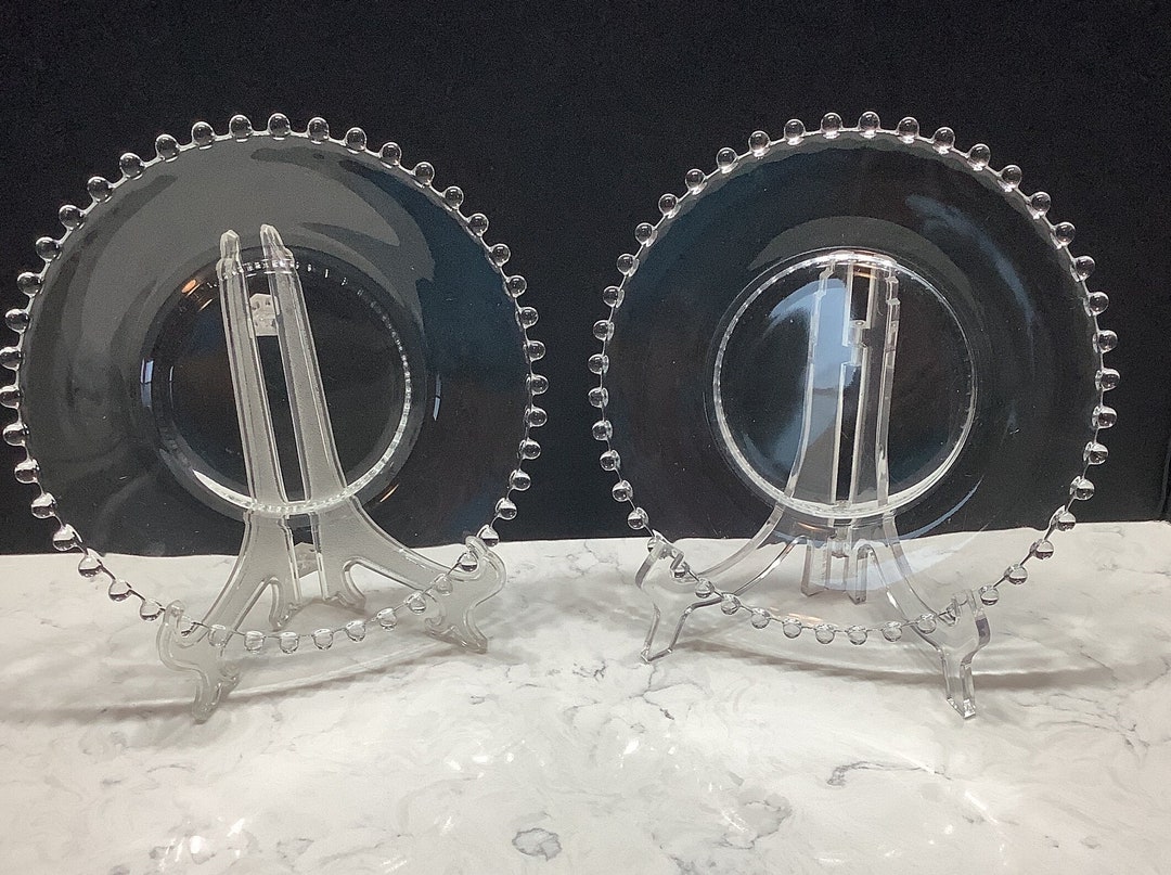 Vintage Imperial Candlewick 8” Plates, Candlewick Clear, Imperial Glass ...
