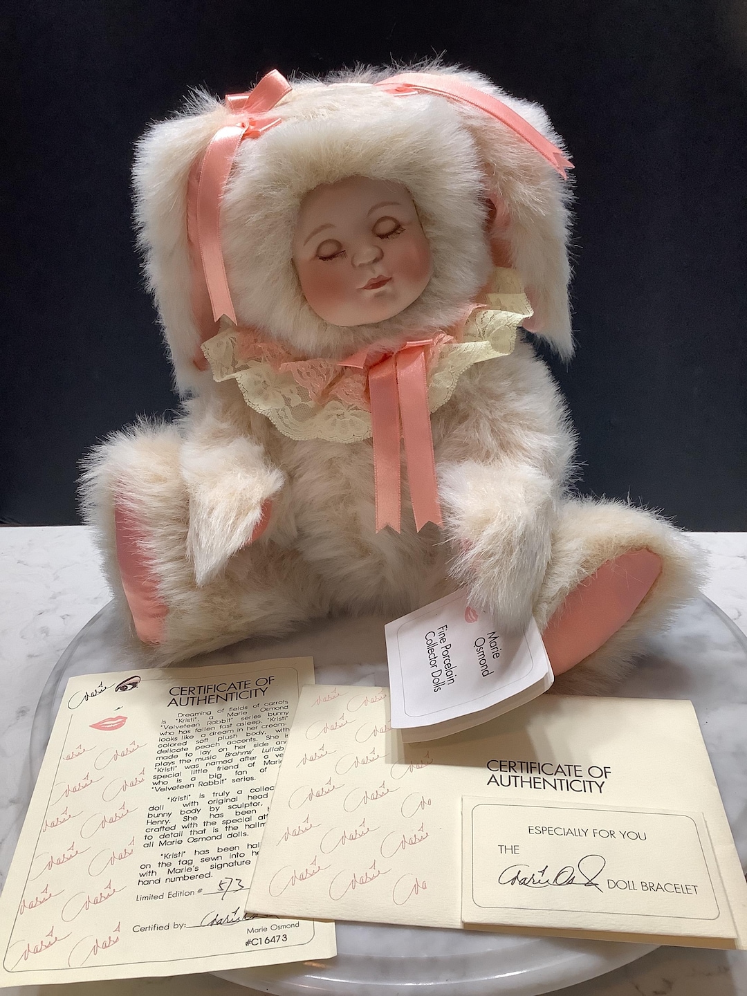 Marie Osmond Porcelain Bunny Doll: "velveteen Rabbit" Limited Edition ...
