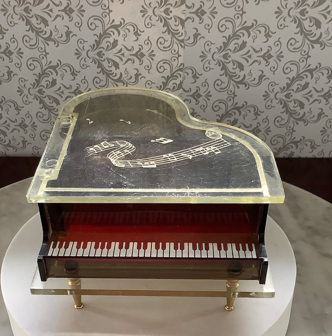 Vintage Grand Piano Music Box ~ Sankyo Japan ~ Plays Music, Music Box ...