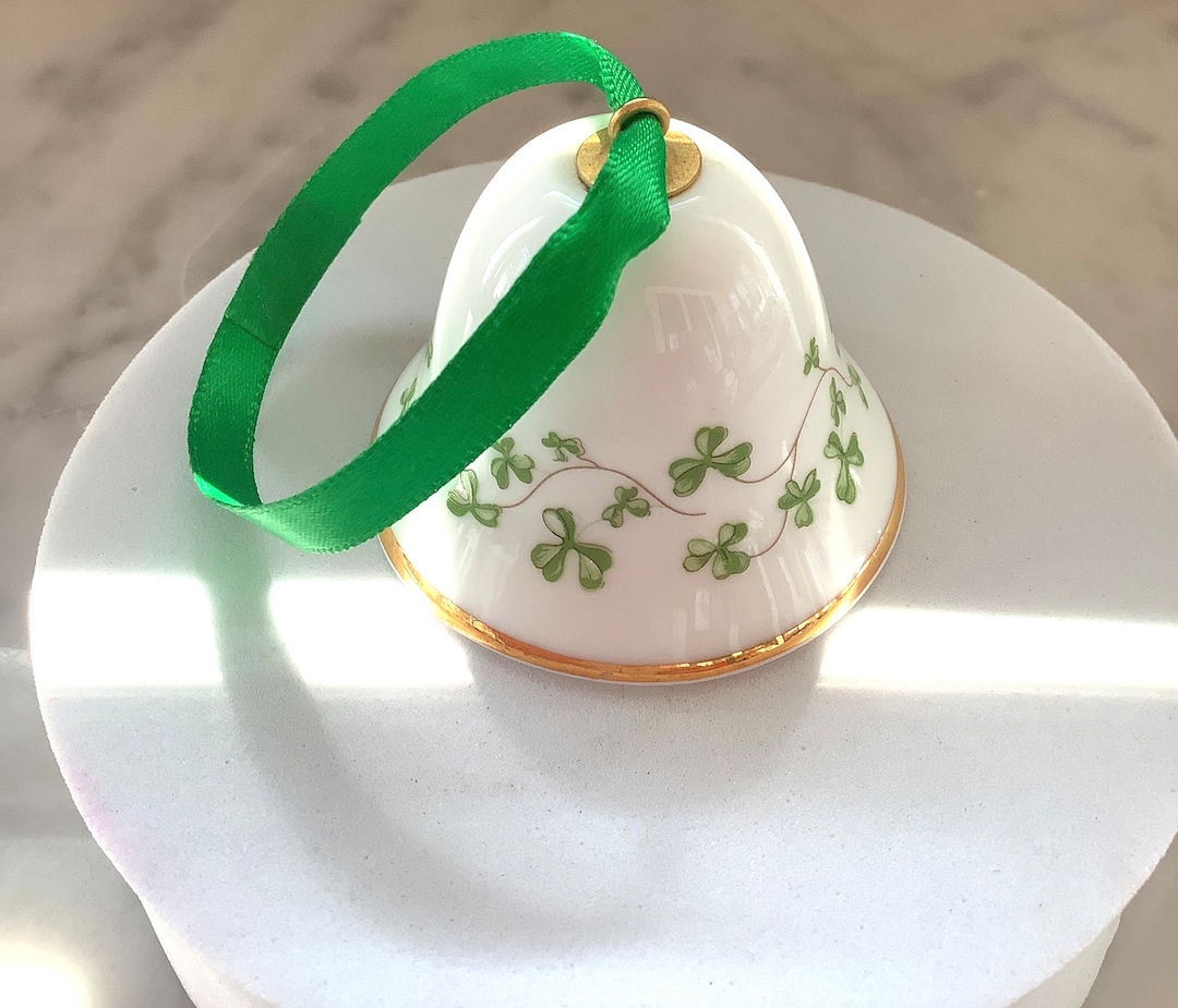 Vintage Royal Tara Fine Bone China Bell From Ireland With Green ...
