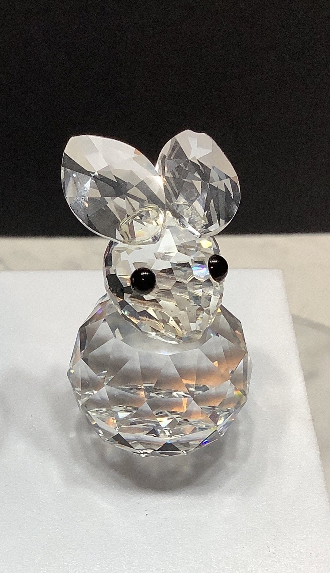 Swarovski Crystal Faceted Bunny, Crystal Rabbit, Easter Bunny, Easter ...