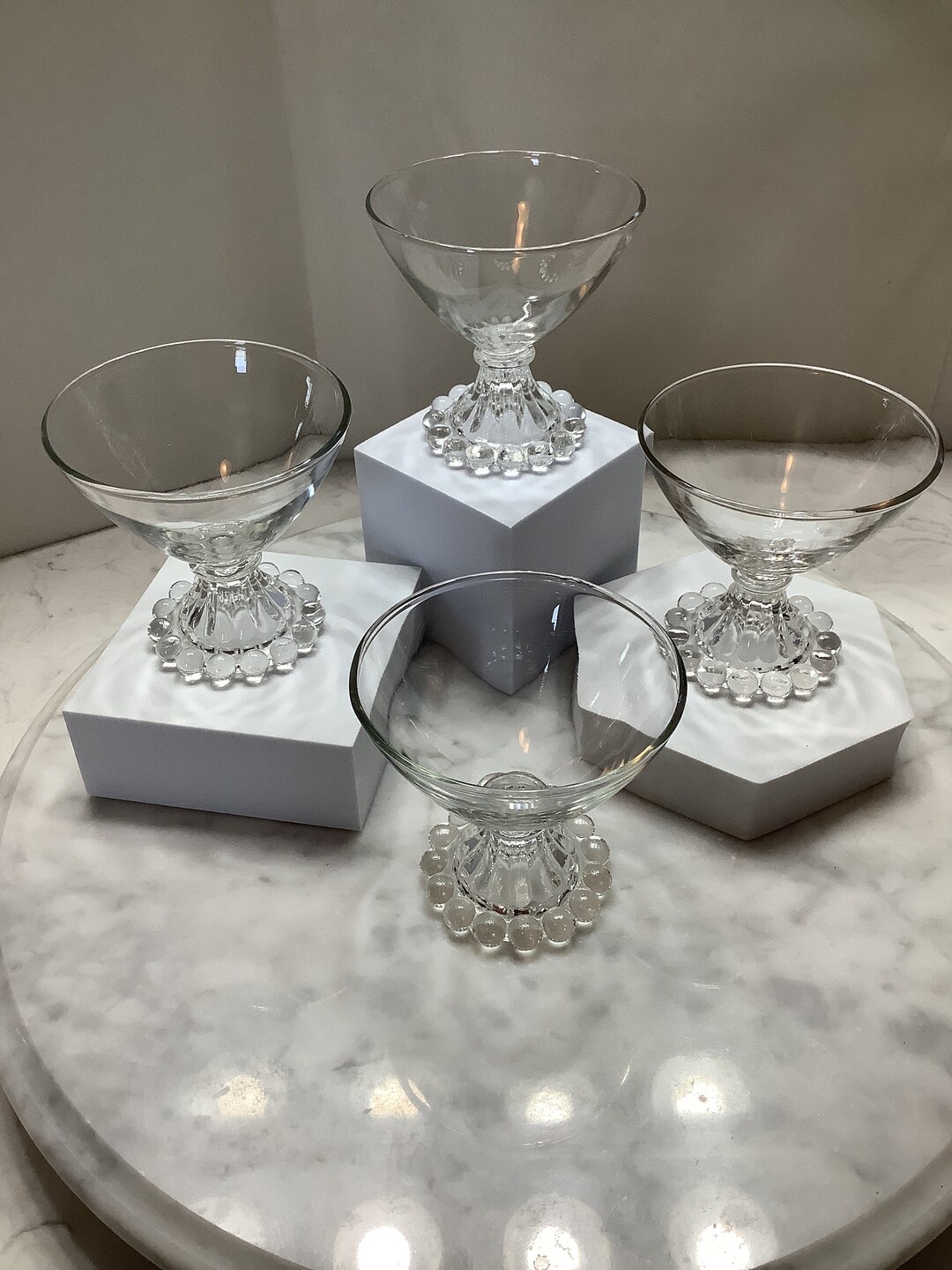 Set of 4 Candlewick Boopie Sherbetglasses Vintage Candlewick, Vintage ...