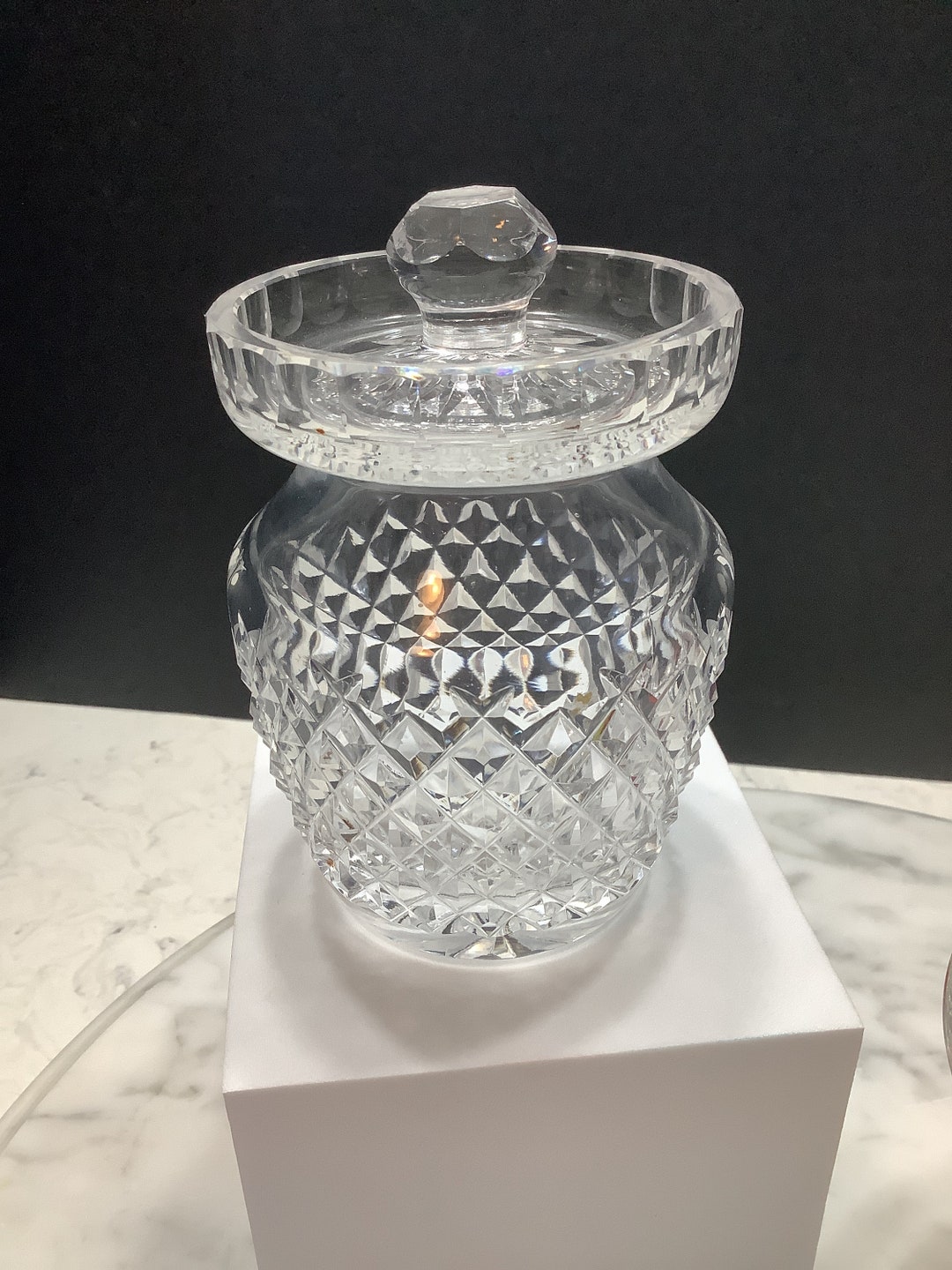 Waterford Crystal Jam Jelly Jar With Lid and Spoon Slot, Irish Lead ...