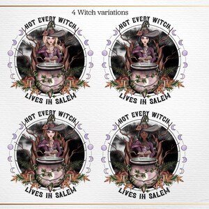 Witch Sublimation Design - 12 X 12 Inches Png File - Halloween ...