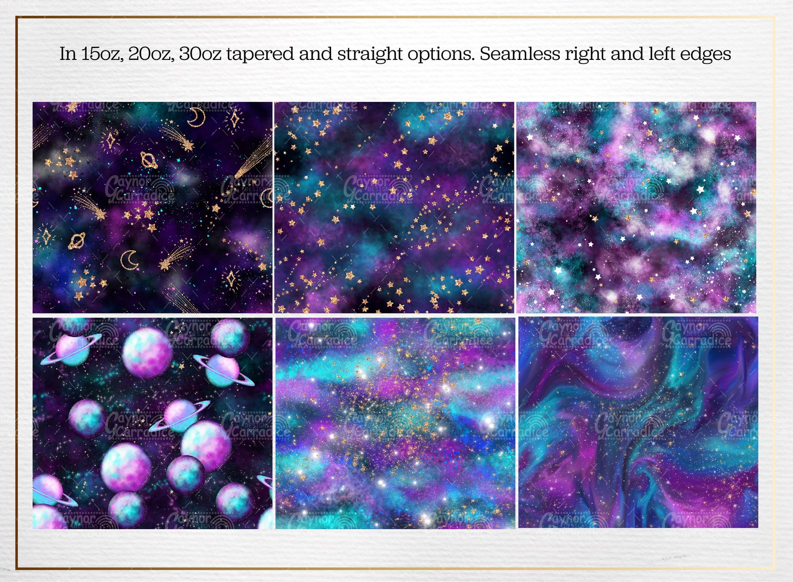 Outer Space Tumbler Design - Sublimation Tumbler Bundle - Set of 6 ...