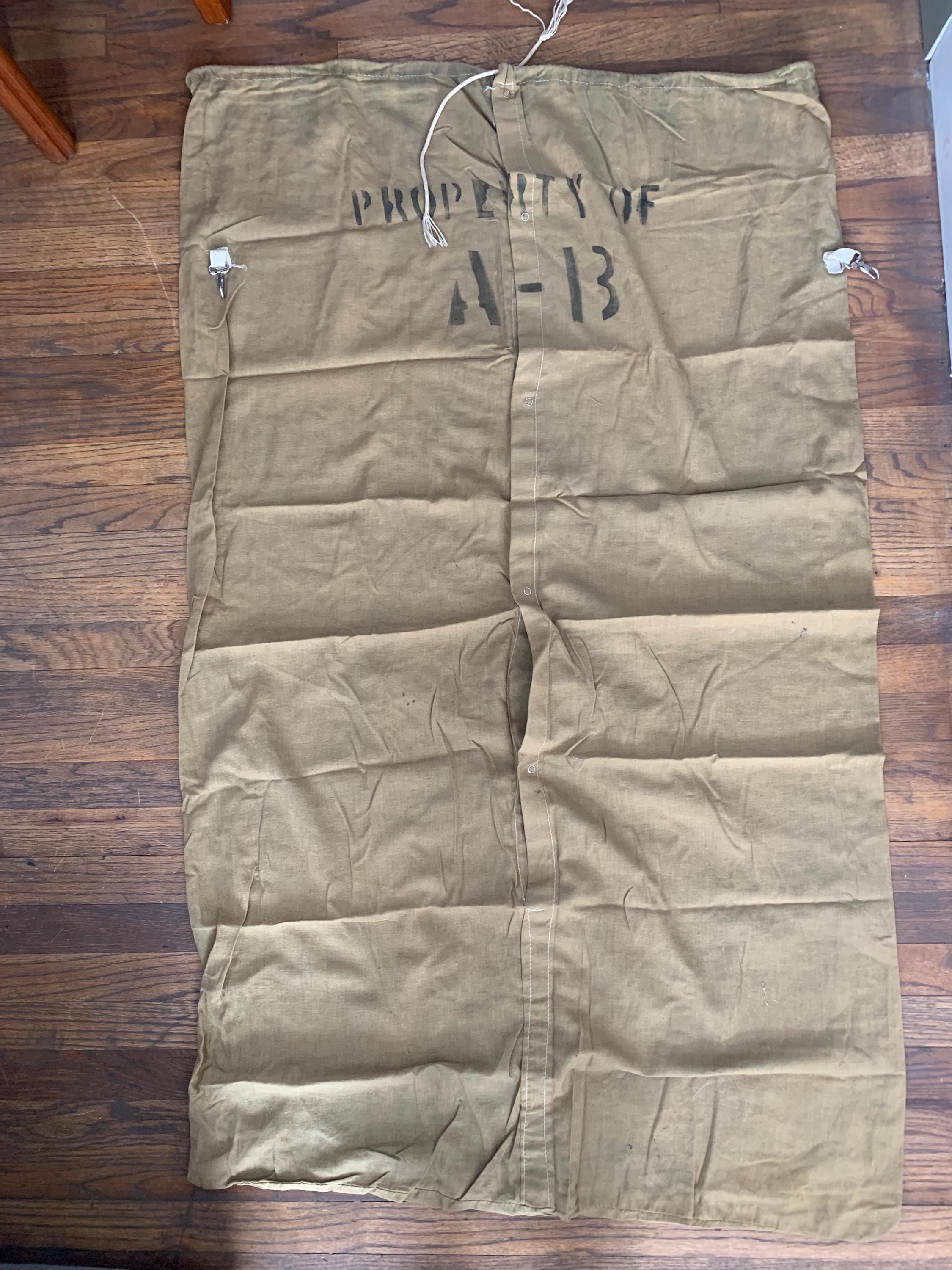 Vintage Military Stenciled Cloth Cover - Etsy