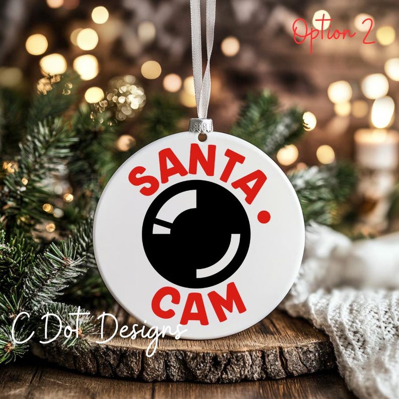 Santa Cam UV DTF Transfer - DIY Christmas Ornaments & Teacher Gifts - Etsy