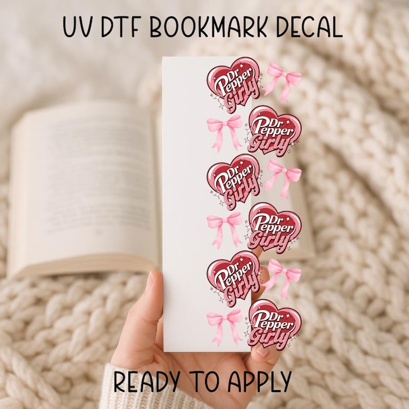 Uvdtf Bookmark 5x2 Decal - Etsy