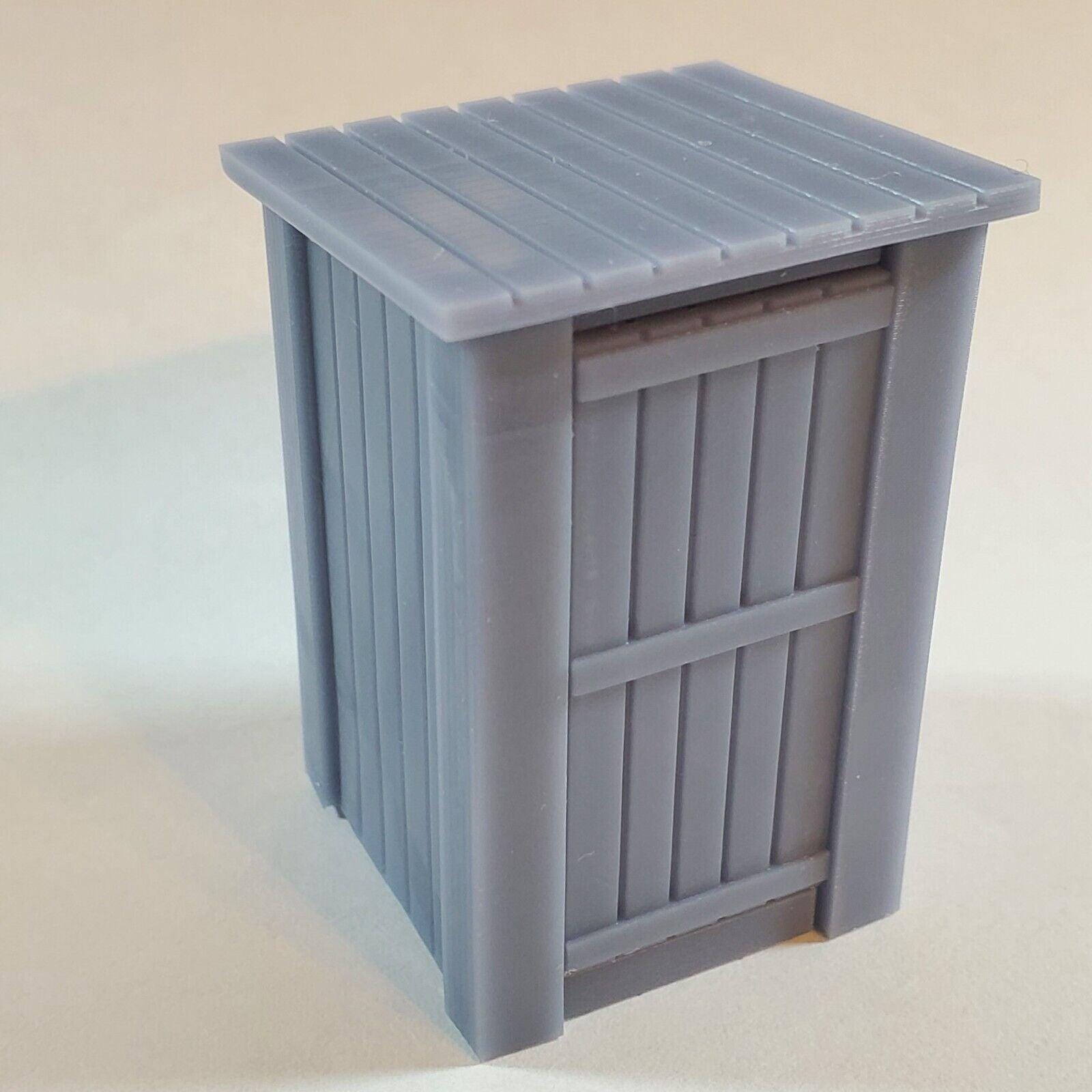 HO Scale Old Time Outhouse 4-pack for Model Railroad Diorama - Etsy