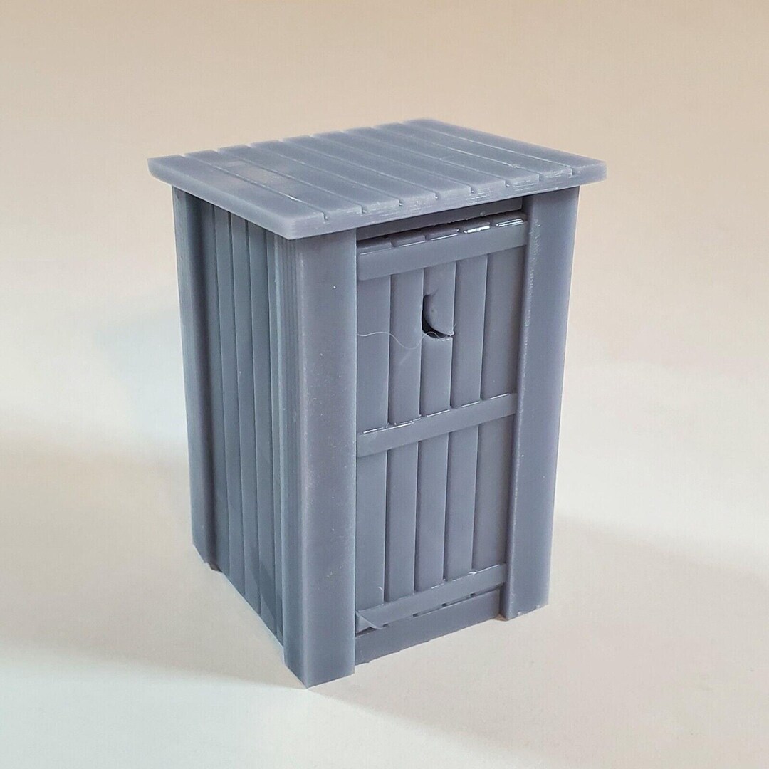 HO Scale Old Time Outhouse 4-pack for Model Railroad Diorama - Etsy