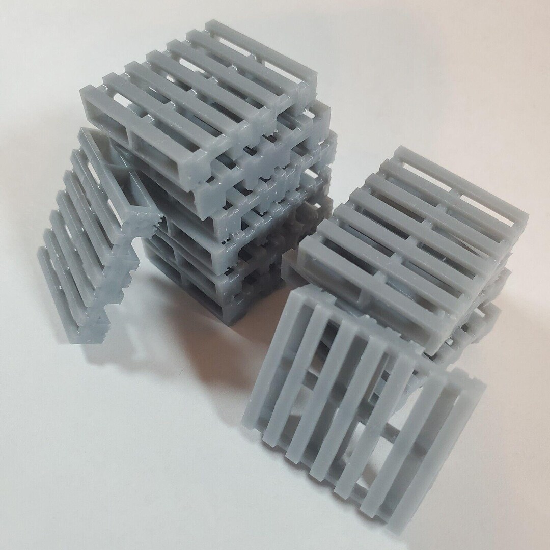 HO Scale Pallets for Model Railroad Diorama 40X48 Scale Inches 24 Pack ...