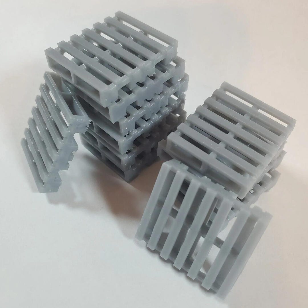 N Scale (1:160) Pallets for Model Railroad Diorama 40X48 Scale Inches ...