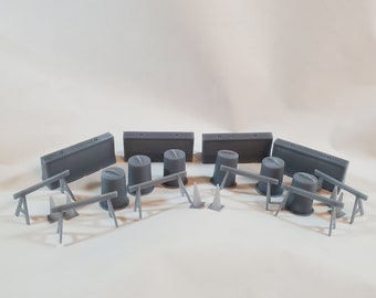 Ho Scale Traffic Barriers - Etsy