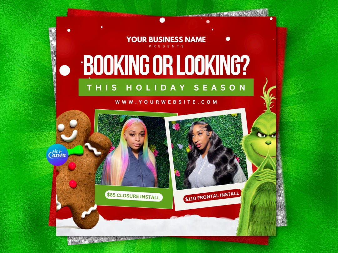 December Bookings, December Booking Flyer, Christmas Booking Flyer - Etsy