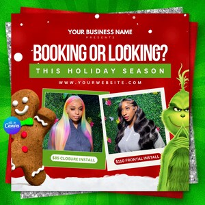 December Bookings, December Booking Flyer, Christmas Booking Flyer - Etsy