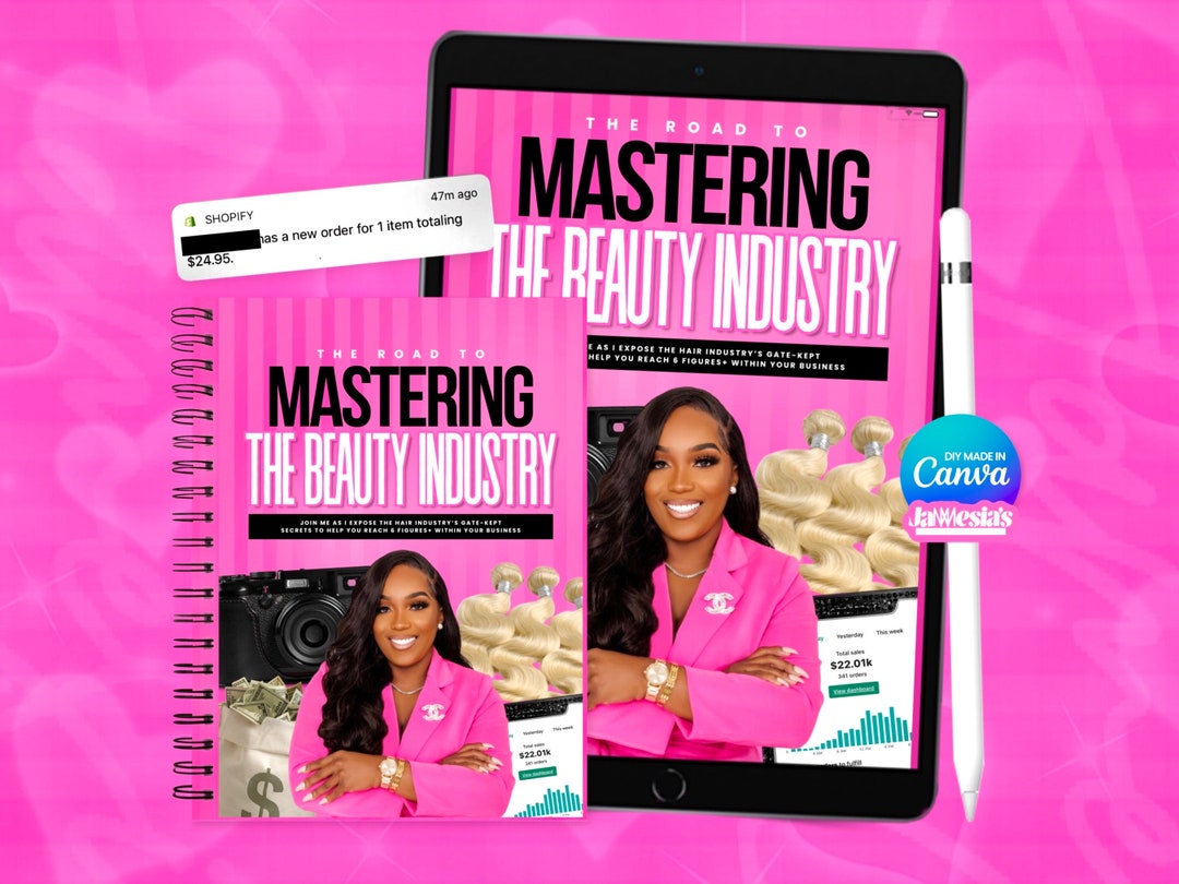 Ebook Cover Template Hair Business Lash Business Cosmetics Beauty ...