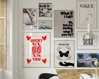 Vibey Wall Print Set - Etsy
