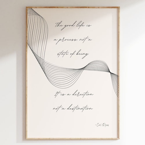CARL ROGERS QUOTE Carl Rogers Therapy Decor Office Decor - Etsy