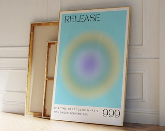 999 Gradient Poster - Etsy