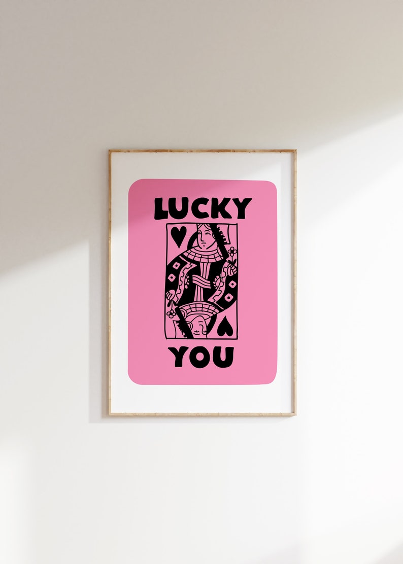 Lucky You Printable Wall Art Aesthetic Art Print Card Print - Etsy