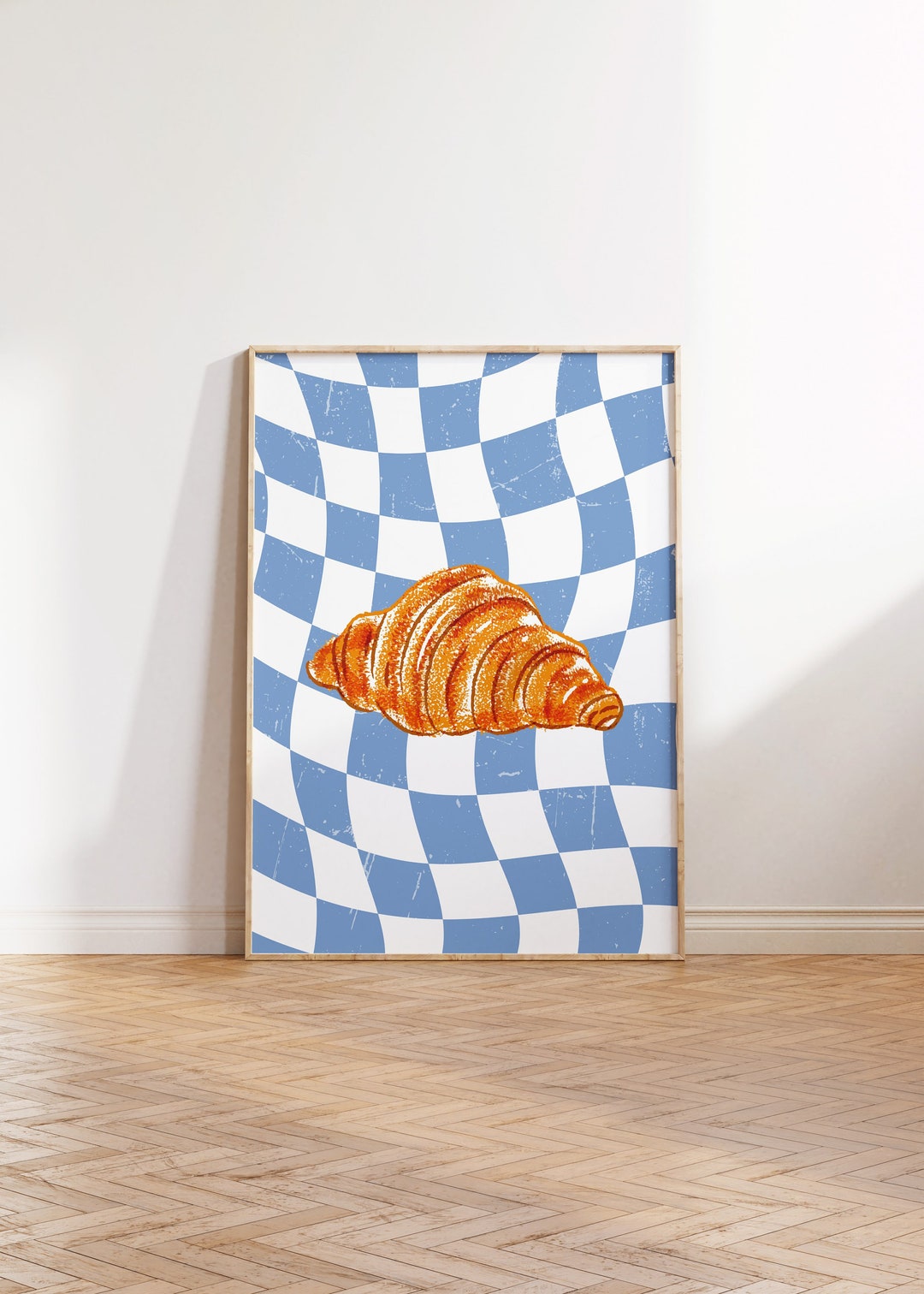 Croissant Wall Art Print-kitchen Wall Art Trendy Home Decor Food Print ...