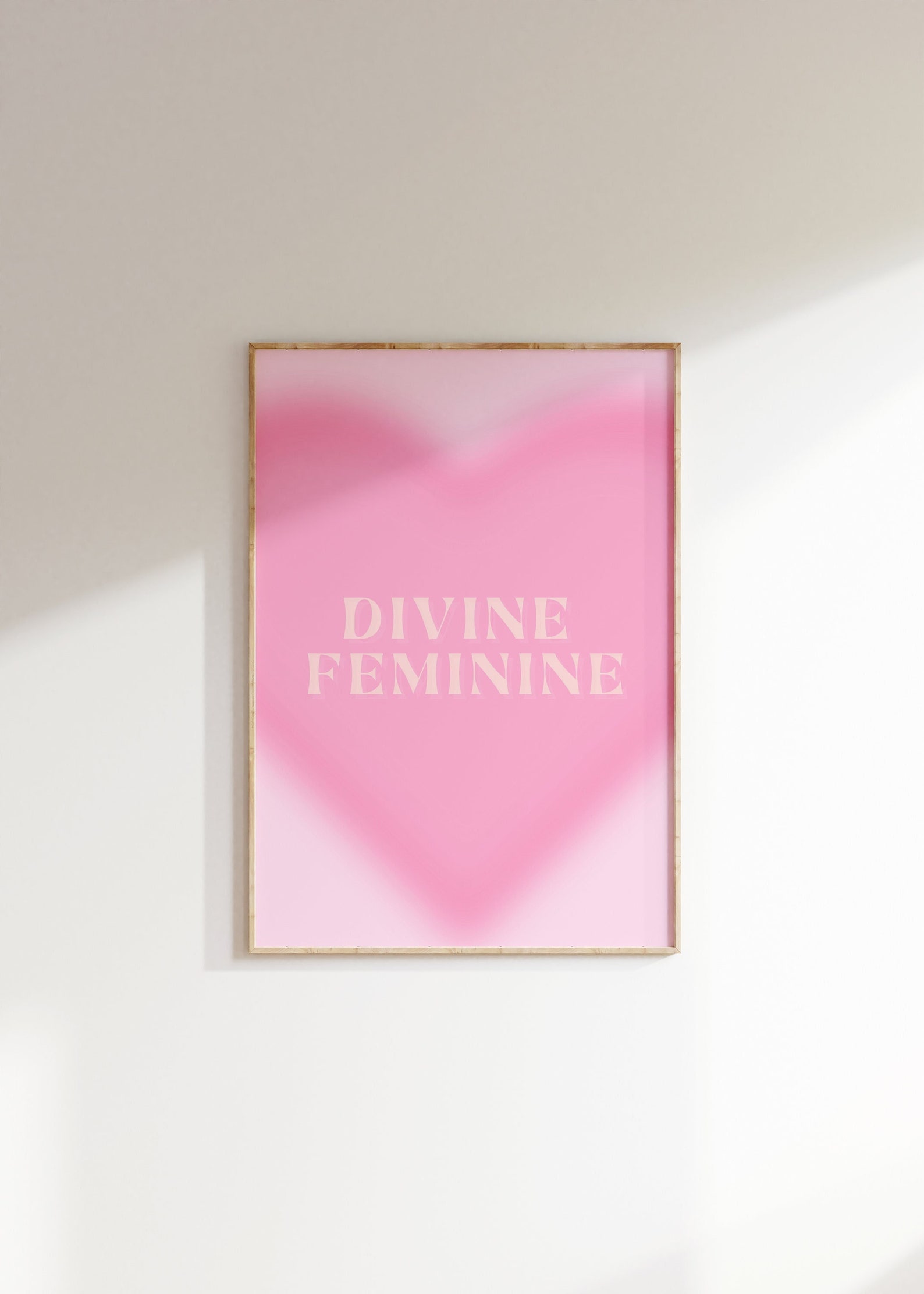 Divine Feminine Printable Wall Art Spiritual Art Print Pink - Etsy