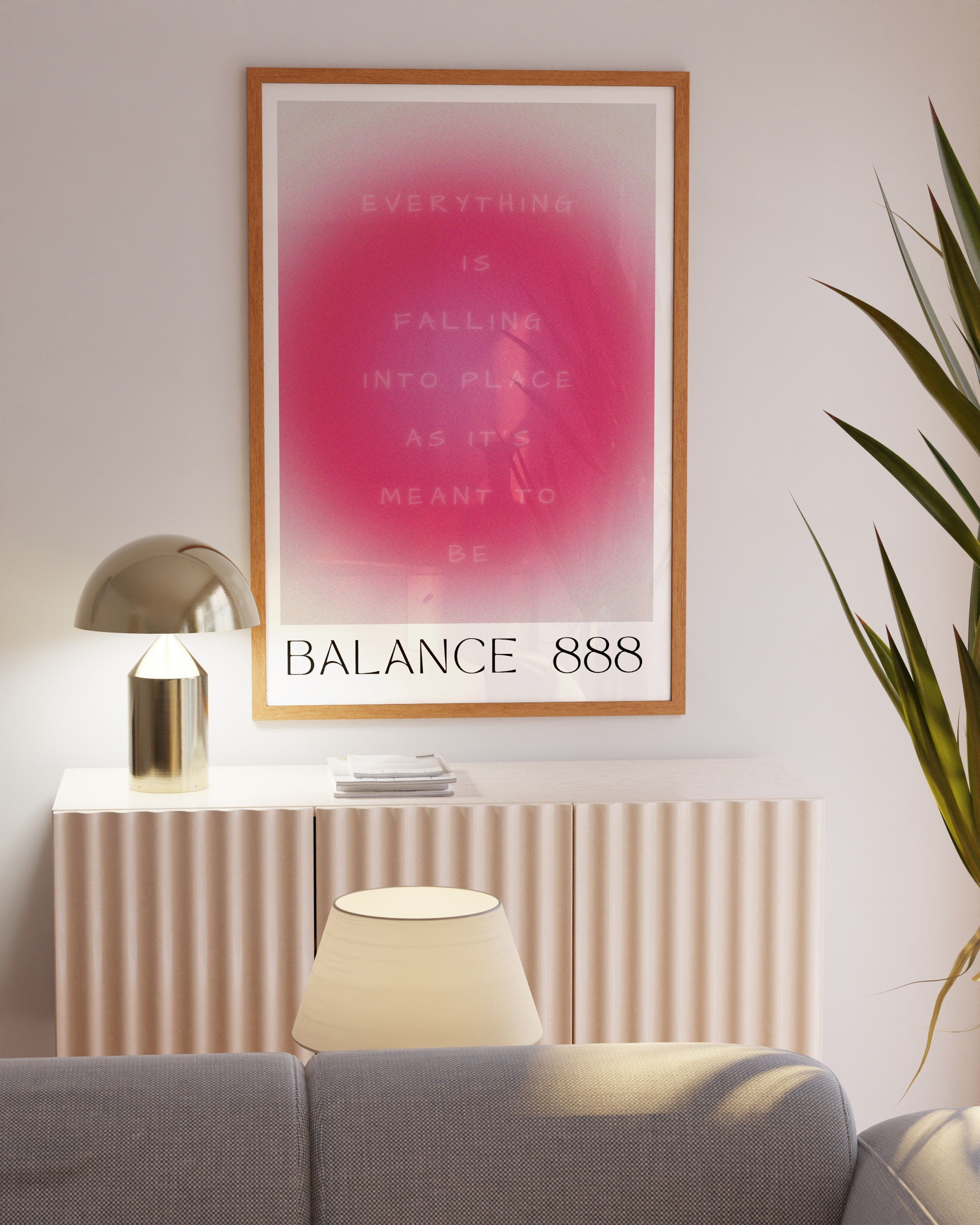 BALANCE 888 AURA Print Angel Numbers Wall Poster Spiritual - Etsy