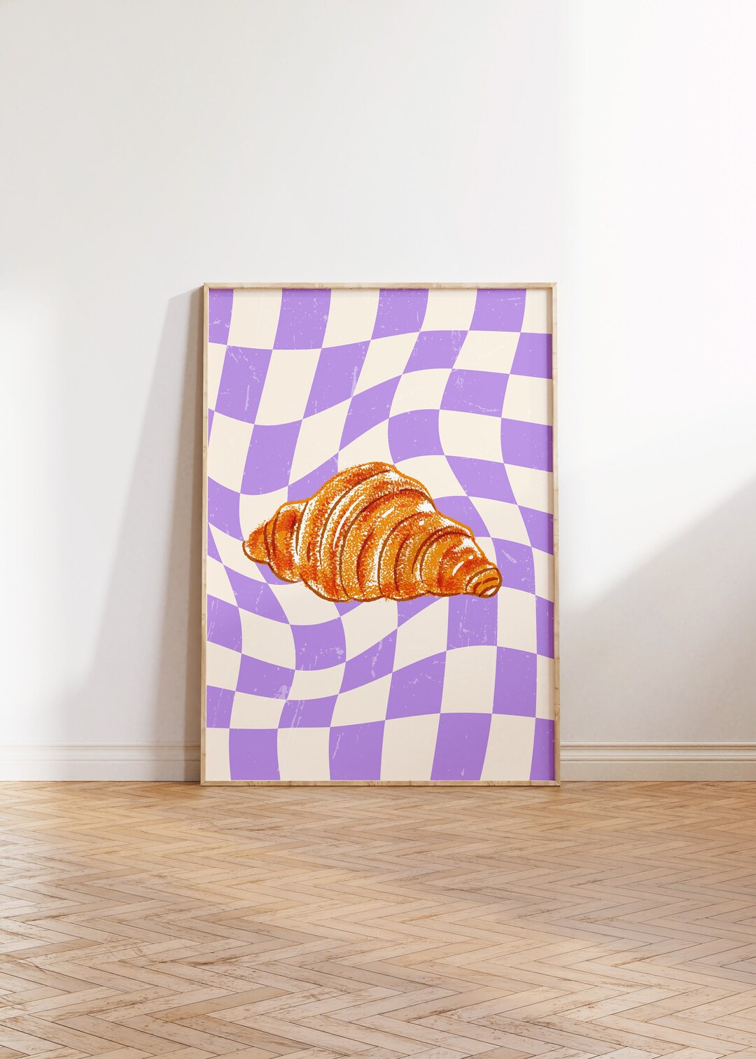 Croissant Wall Art Print-kitchen Wall Art Trendy Home Decor Food Print ...